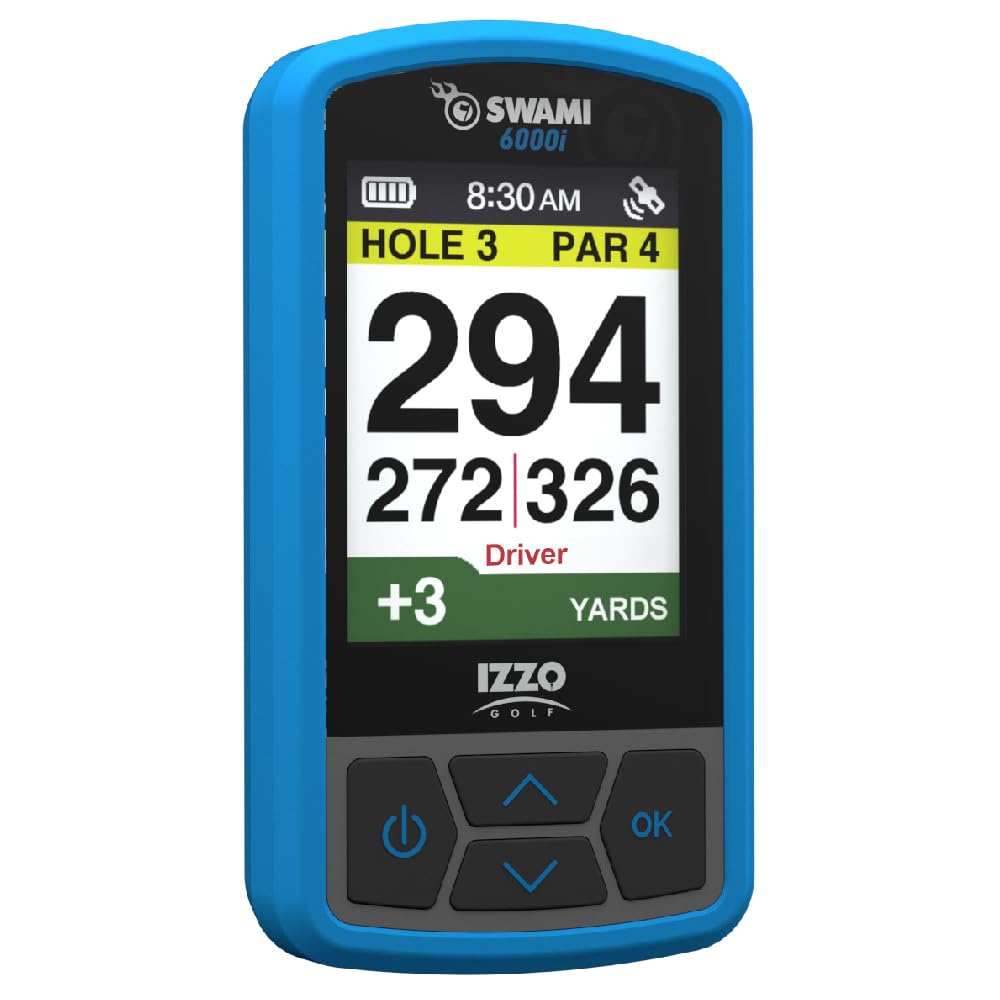 Izzo Swami 6000 Handheld Golf GPS Water-Resistant Color Display with 3 ...