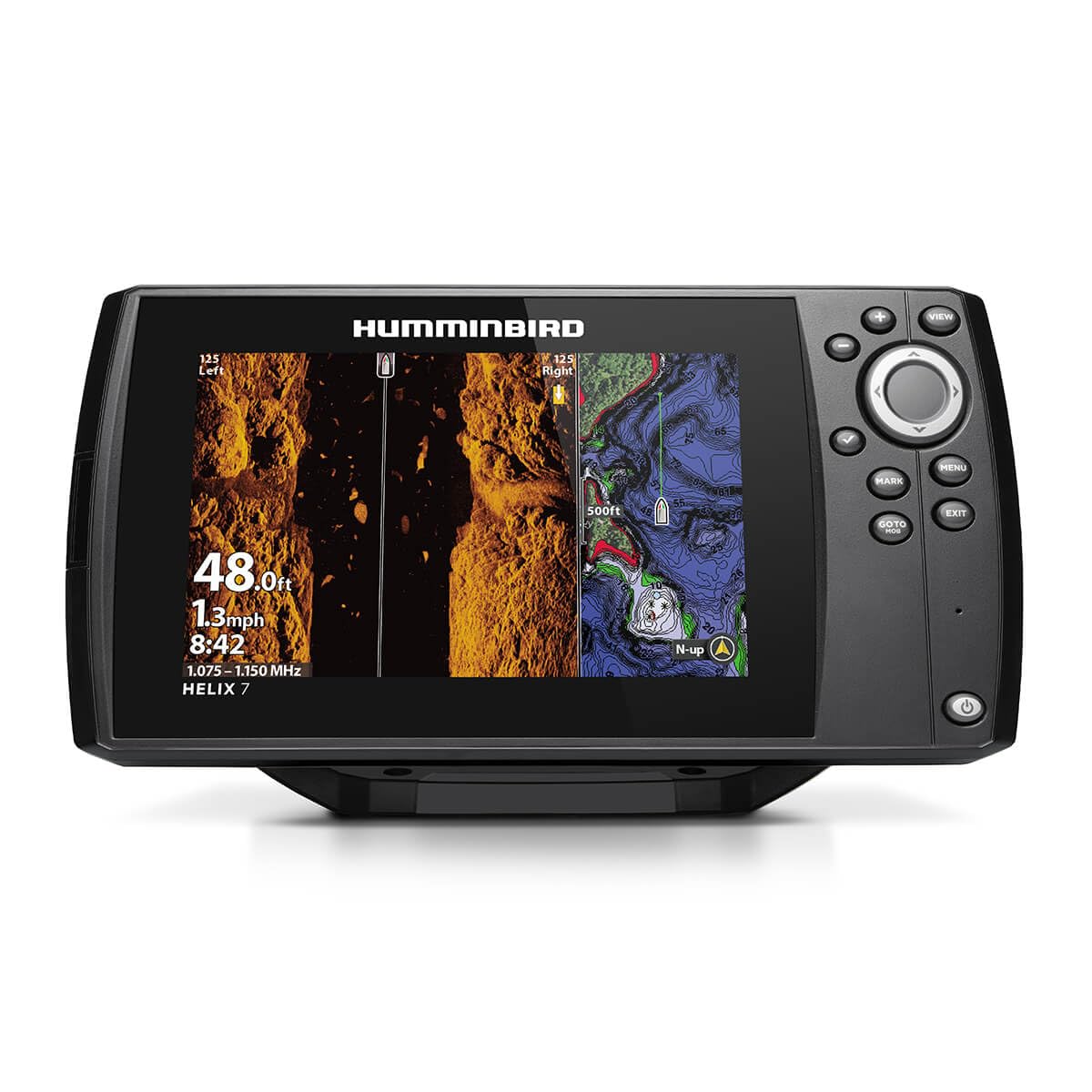 Humminbird Helix 7 G4 GPS Fish Finder with Transducer, MEGA Side Imagi ...