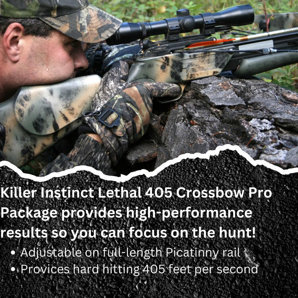 Killer Instinct Lethal 405 FPS Crossbow Bundle with Crossbows Slayer C ...