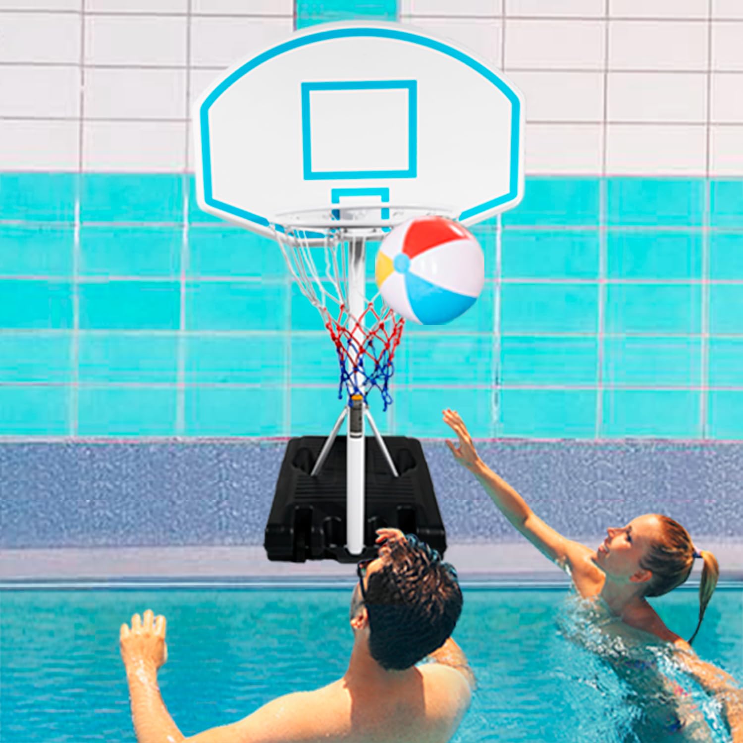 SculPong Swimming Pool Basketball Hoop Portable Water Basketball Goal ...