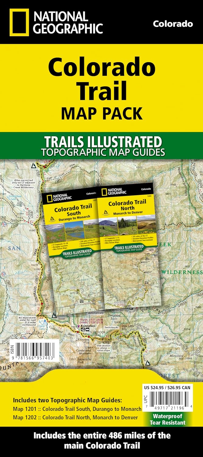 Colorado Trail [Map Pack Bundle] (National Geographic Trails Illustrat ...