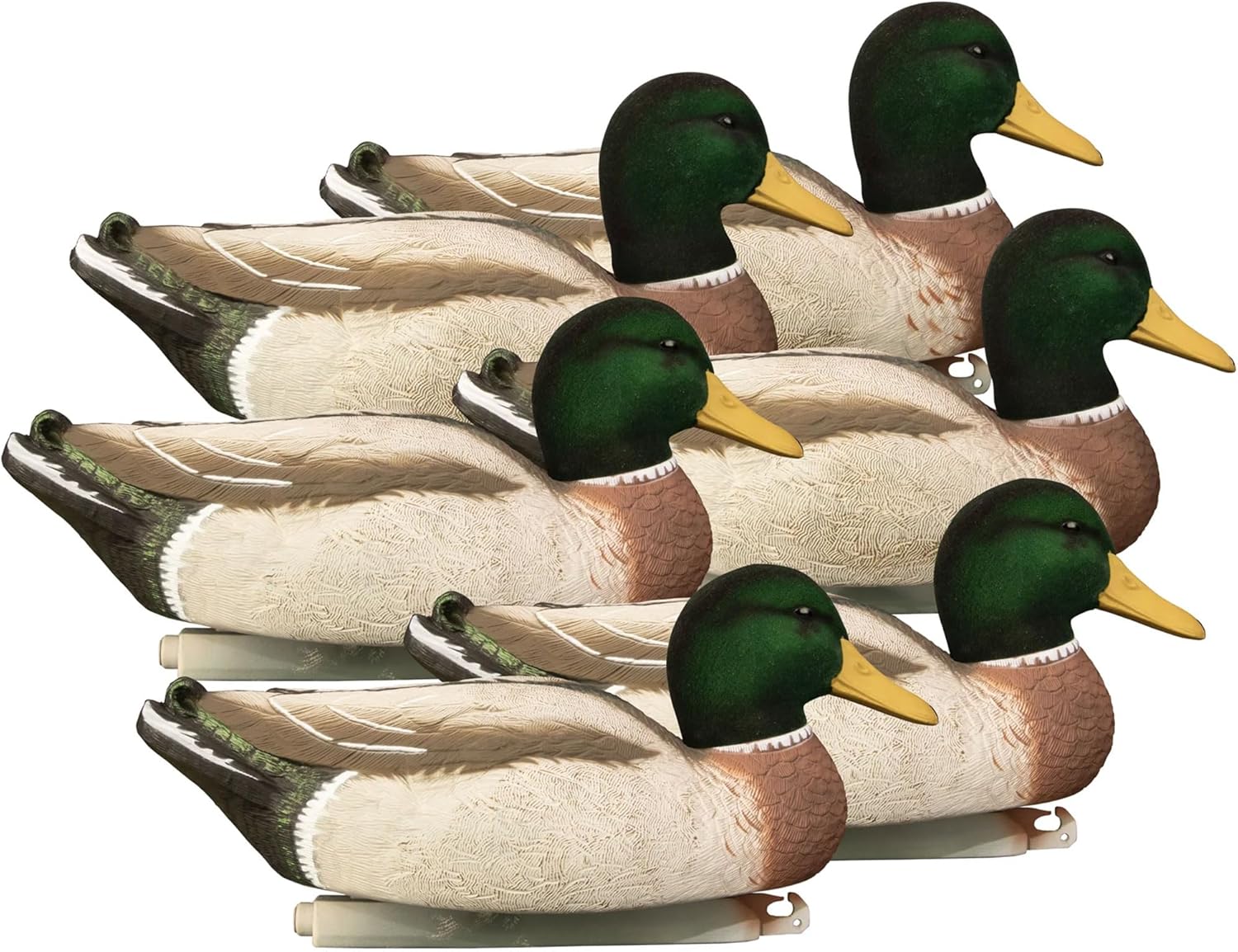 Higdon Outdoors Magnum Mallard Duck Decoys, All Drakes, Foam-Filled ...