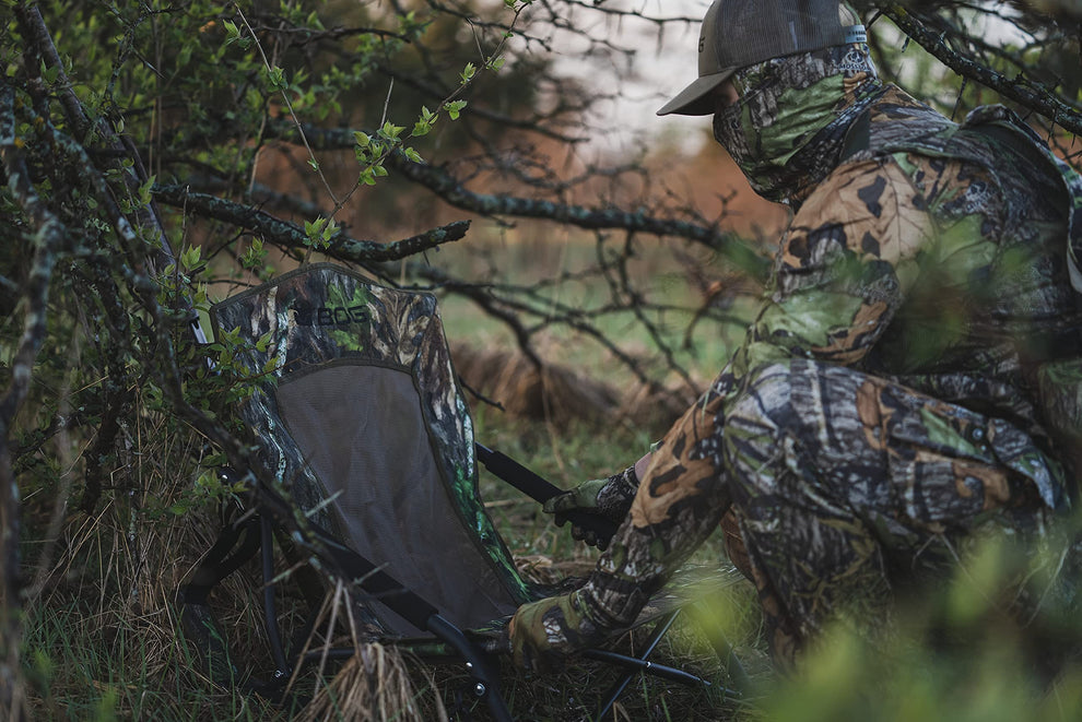 BOG Low Profile Turkey Ground Blind Chair with Rugged Construction, Al ...