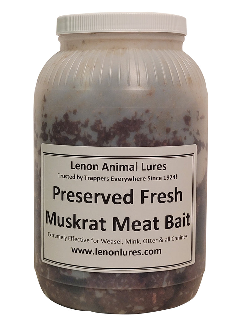 Lenon's Fresh Preserved Muskrat Meat Bait Especially for Weasel, Mink ...